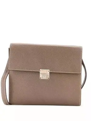 Hermès Epsom Leather Shoulder Bag - Grey
