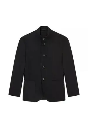 Giorgio Armani Mandarin-collar Virgin Wool Jacket