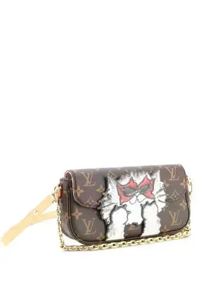 LOUIS VUITTON Ivy Wallet On Chain Limited Edition Grace Coddington Catogram Canvas Shoulder Bag - Brown