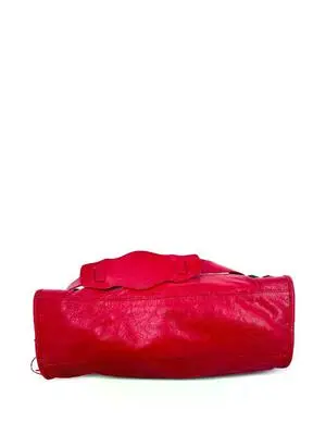 Balenciaga Motorcycle City Leather Tote Bag - Red