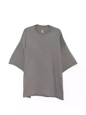 Rick Owens Tommy Raw-cut Oversized Cotton T-shirt - Grey