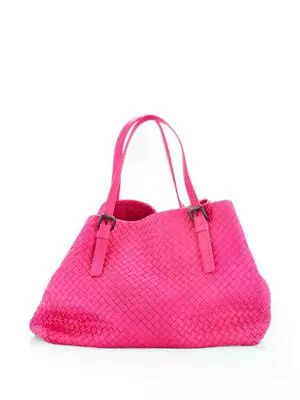 Bottega Veneta A-shape Intrecciato Nappa Large Tote Bag - Pink