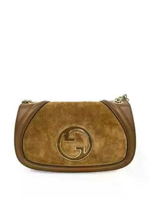 Gucci Blondie Interlocking G Shoulder Bag - Brown