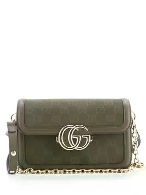 Gucci Go Gg Canvas With Leather Small Shoulder Bag