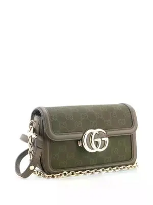 Gucci Go Gg Canvas With Leather Small Shoulder Bag