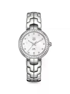 Tag Heuer Link Lady Diamond 35mm Watch - White