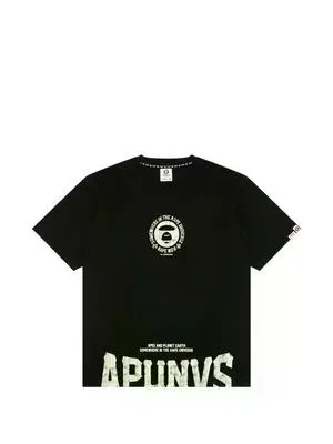 AAPE BY *A BATHING APE Logo-print T-shirt - Black
