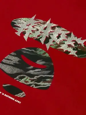 AAPE BY *A BATHING APE Moonface-print Graphic-print T-shirt