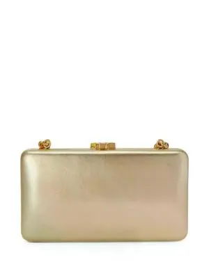Ralph Lauren Small Franki Metallic Leather Clutch Bag