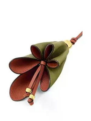 Ralph Lauren Floral-motif Leather Bag Charm