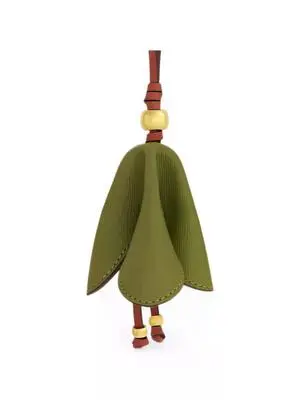 Ralph Lauren Floral-motif Leather Bag Charm