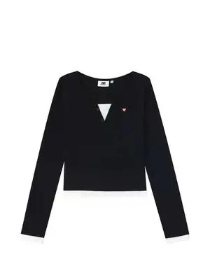 CHOCOOLATE Layered-effect Henley Top