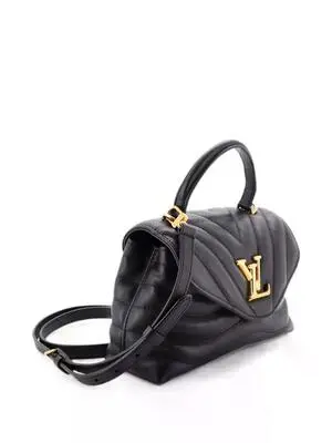 LOUIS VUITTON New Wave Hold Me Top Handle Bag Quilted Leather Satchel