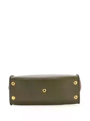 LOUIS VUITTON On My Side Leather With Monogram Canvas Mm Tote Bag