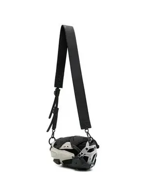 INNERRAUM Sculptural-panelled Messenger Bag - Black