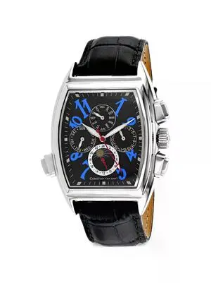 CHRISTIAN VAN SANT Grandeur 45mm Chronograph Watch - Black
