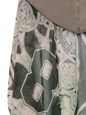 Ottolinger Floral-print Hooded Scarf