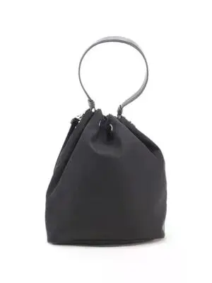 Prada Re-edition 1978 Crystal Embellished Tessuto Mini Bucket Bag - Black
