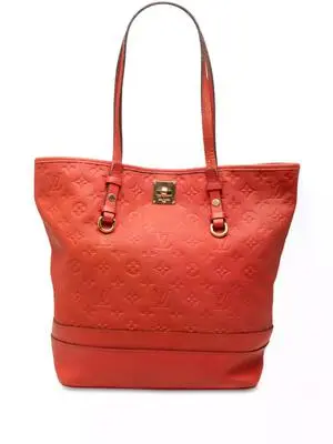 LOUIS VUITTON 2012 Monogram Empreinte Citadine Pm Tote Bag - Red