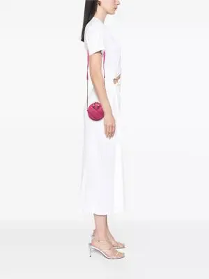 BVLGARI Leather Serpenti Cabochon Round Crossbody Bag