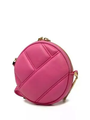 BVLGARI Leather Serpenti Cabochon Round Crossbody Bag