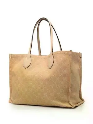 Gucci 2016-2026 Large Gg Denim Ophidia Tote Bag