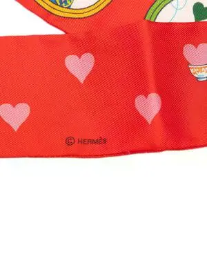 Hermès 2000-2026 Tea Time Twilly Silk Scarf Scarves