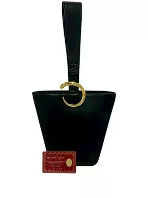Cartier 2010-2026 Leather Panthere Handbag - Black