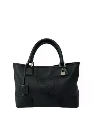 Loewe 20th Century Leather Fusta 28 Tote Bag - Black