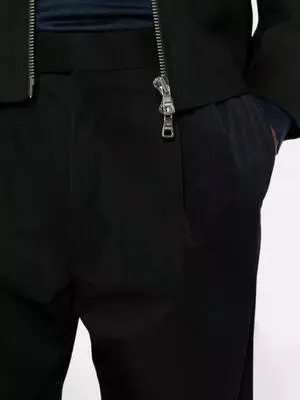 Karl Lagerfeld Pleated Logo-patch Trousers