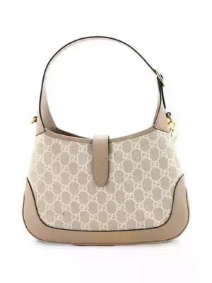 Gucci Jackie 1961 Gg Coated Canvas Small Hobo Bag