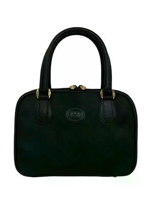 Gucci 2000-2015 Microguccissima Canvas Handbag - Black