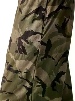 Adidas Seasonal Essentials Camo Woven Parachute Tracksuit Bottoms - Green