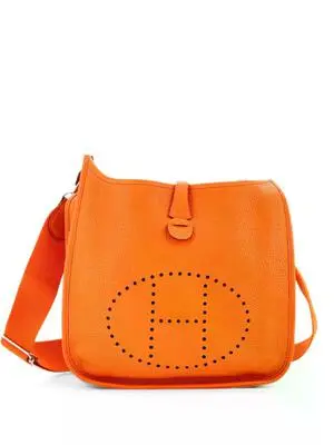 Hermès Evelyne Bag Gen Iii Clemence Pm Crossbody Bag - Orange