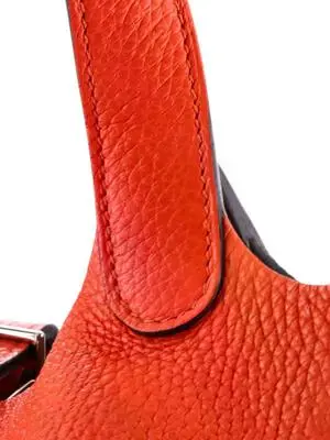 Hermès Eclat Picotin Lock Bag Clemence Pm Tote Bag - Orange