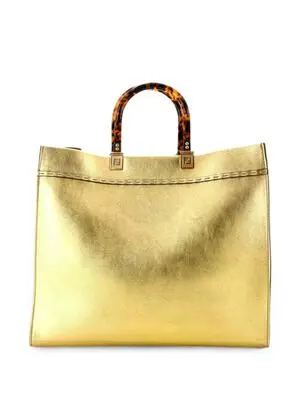 Fendi Sunshine Shopper Leather Medium Tote Bag