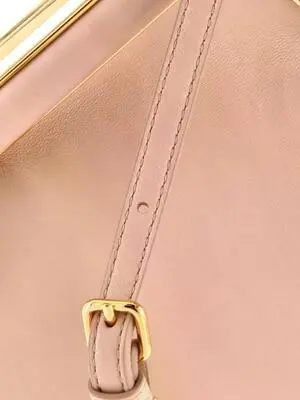 Fendi First Bag Leather Small Clutch Bag - Neutrals