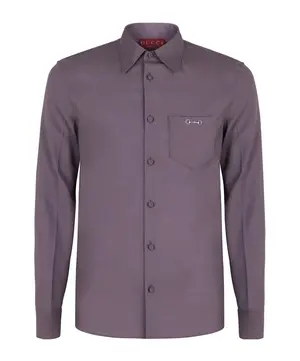Gucci Long Sleeved Gabardine Shirt