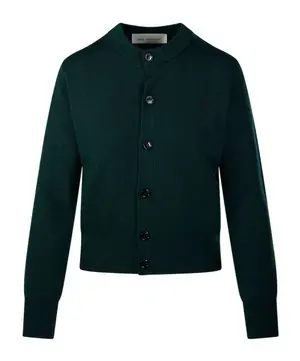 AMI Paris Long-sleeve Cardigan - Green