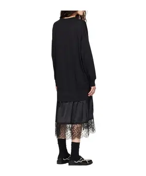 Simone Rocha Loose-fitting Ruffled Rose Lace Dress