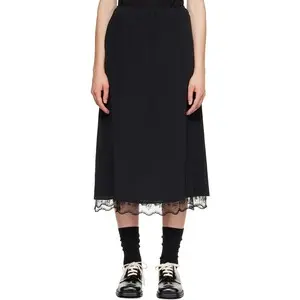 Simone Rocha Lace-trimmed Midi Skirt