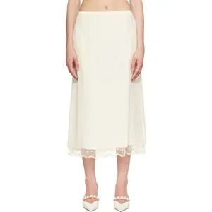 Simone Rocha Lace-trimmed Midi Skirt