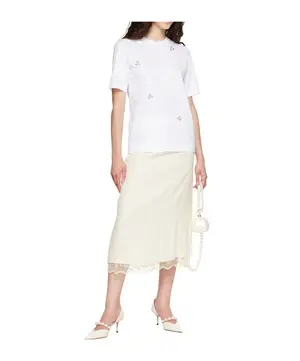Simone Rocha Lace-trimmed Midi Skirt