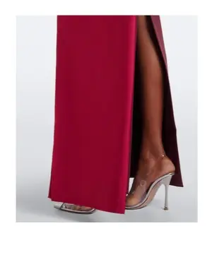 Roland Mouret Draped Crêpe Bustier Gown