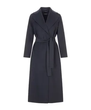 Max Mara Long-sleeved Coat - Black