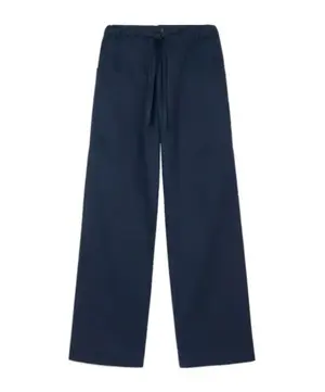 TOD'S Drawstring Poplin Trousers - Black