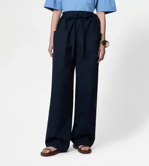 TOD'S Drawstring Poplin Trousers