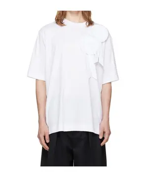 Simone Rocha Rose Knot Loose T-shirt - White