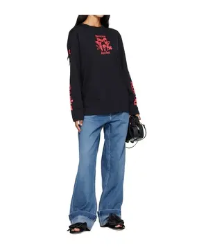 Simone Rocha Printed Long-sleeved T-shirt