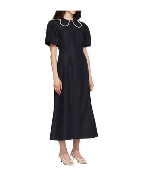Simone Rocha Puff Sleeve Petal Collar Dress